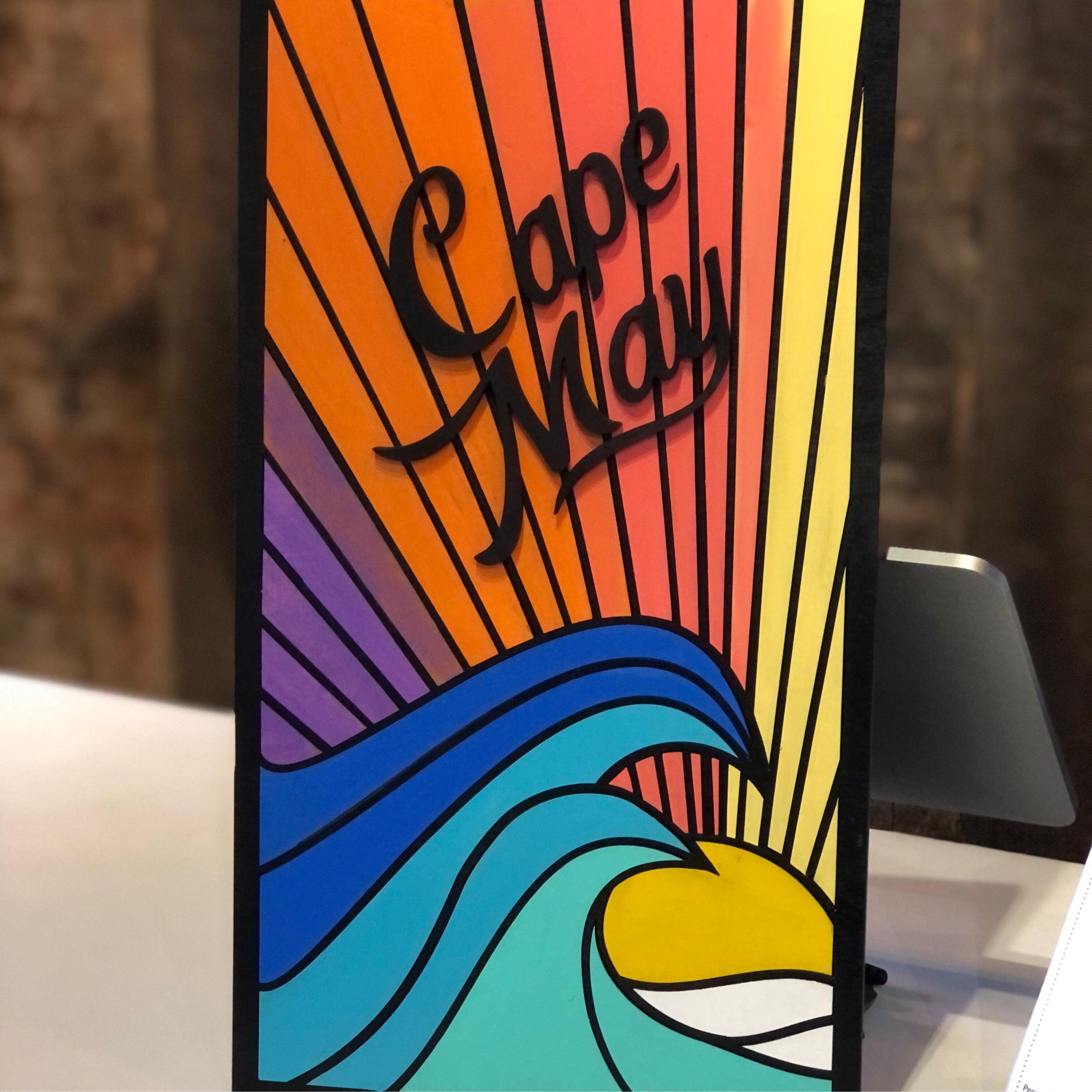 WPC 3D Sunset Sign | QUiRK Cape May