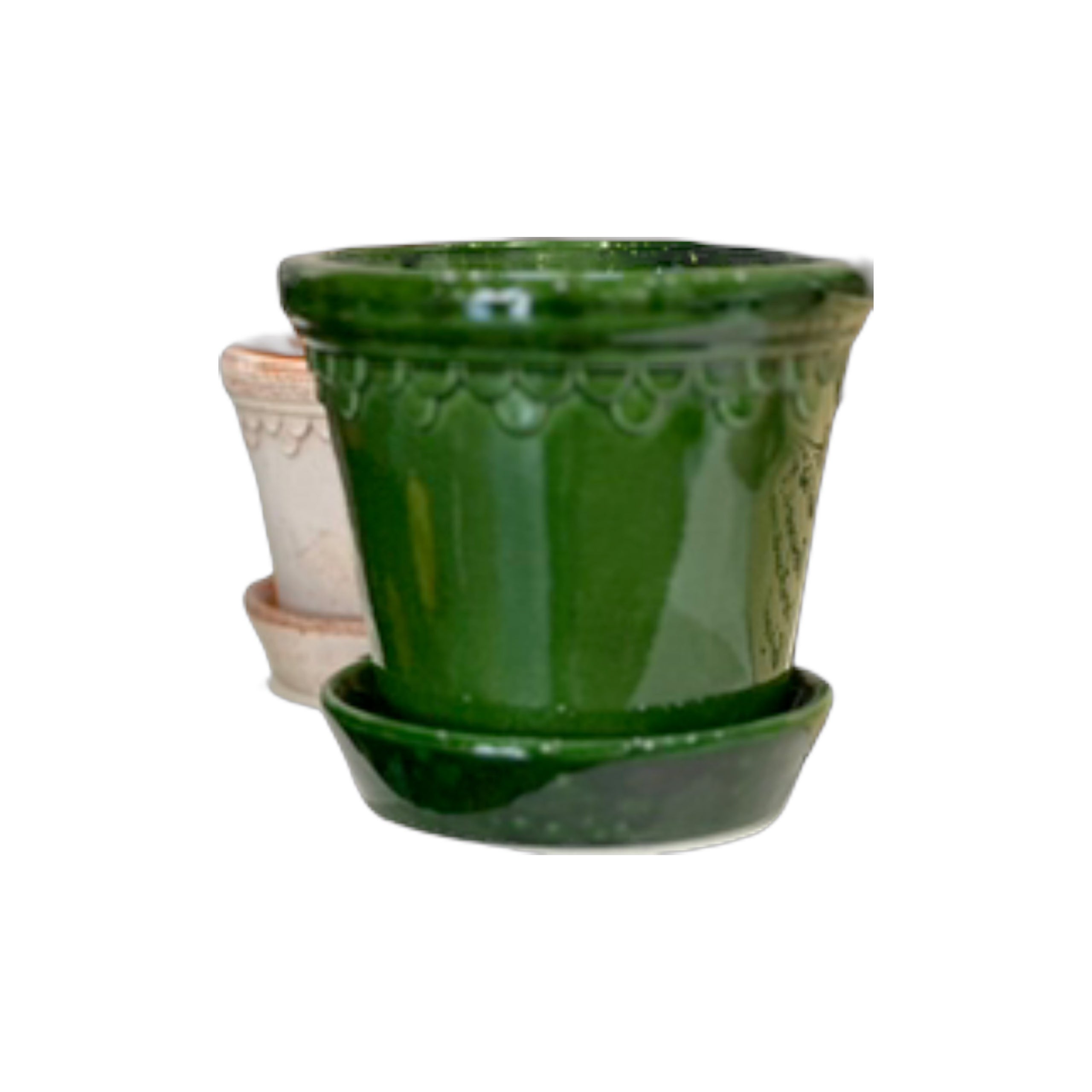 BPR Glazed Emerald Green Pot 14 cm | QUIRK Cape May